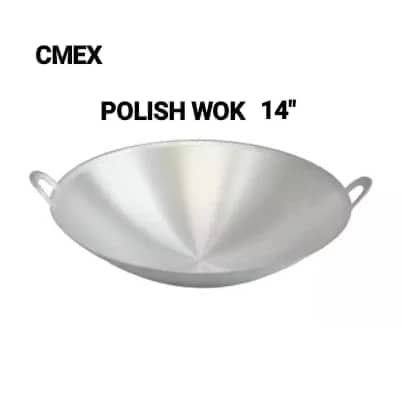 14nch GSL double handle Aluminium Cooking Wok /Kuali Aluminium dua ...